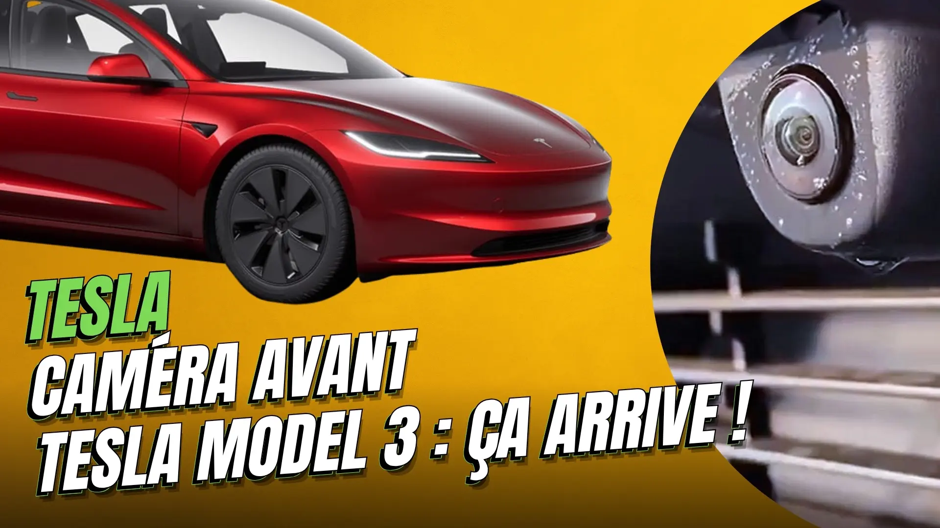 La caméra avant sur tesla Model 3 arrive officiellement - Tesla Astuces